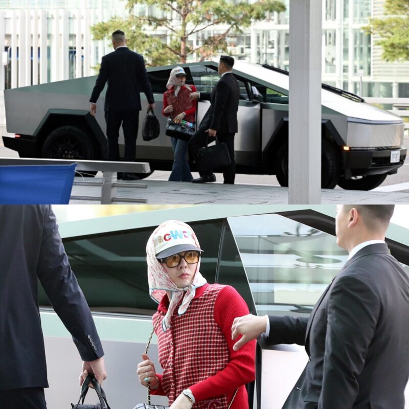 G-Dragon Spotted Arriving at Incheon International Airport in Tesla's ...